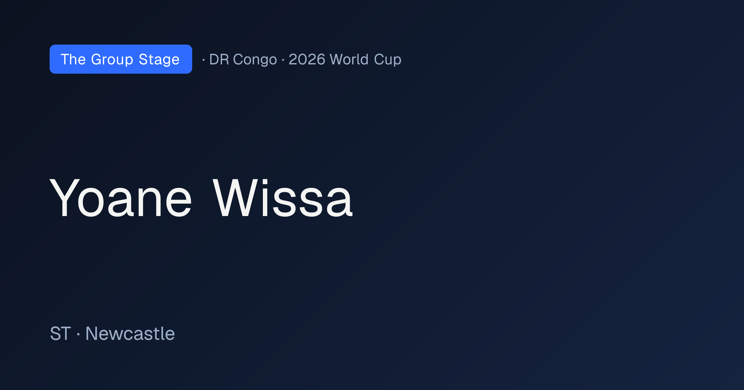 Yoane Wissa at the 2026 World Cup: DR Congo